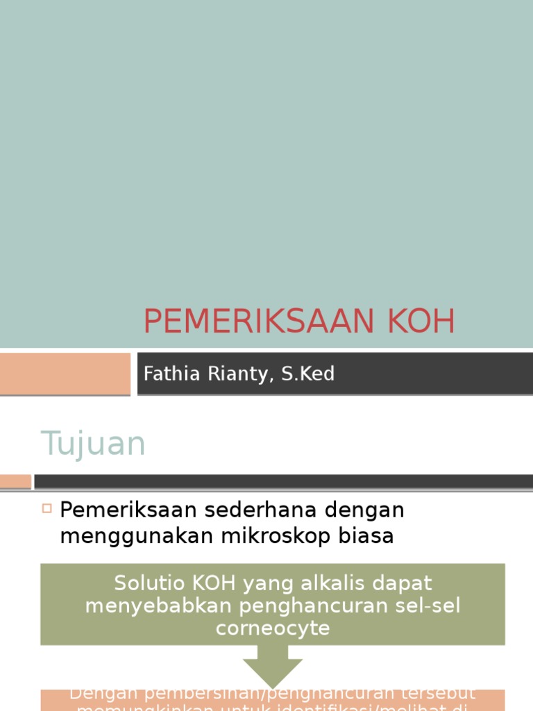 Pemeriksaan KOH | PDF