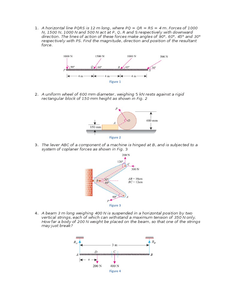 Mechanics Long | PDF | Beam (Structure) | Force
