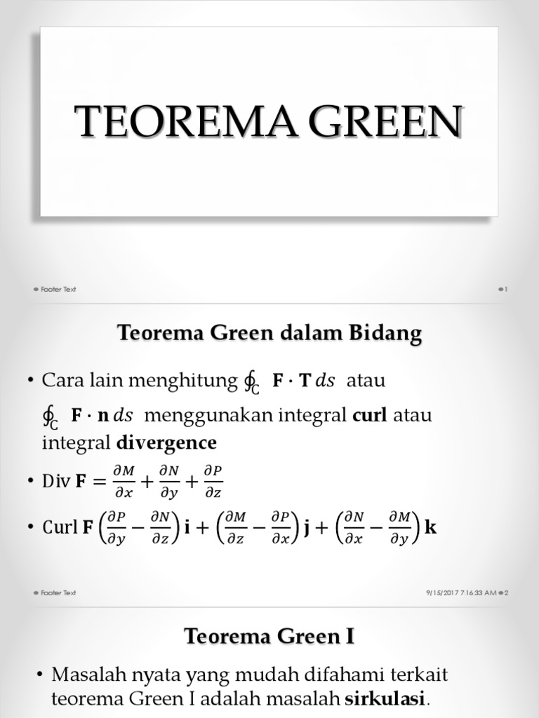 Teorema Green | PDF