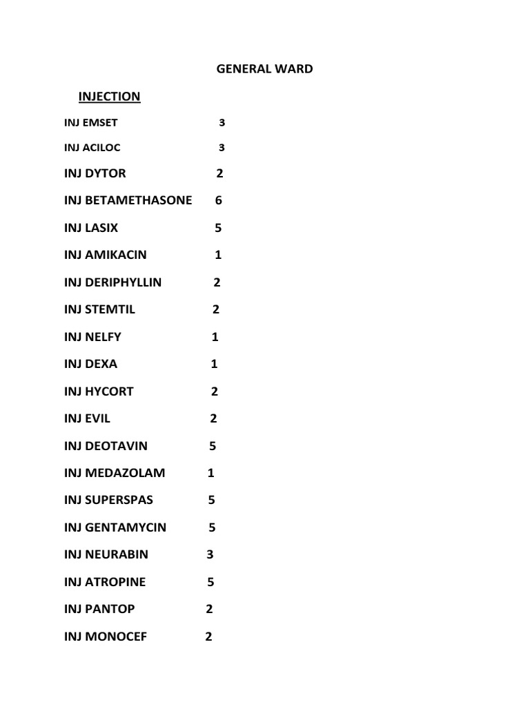 Inj Emset 3 Inj Aciloc 3 | PDF | Medical Equipment