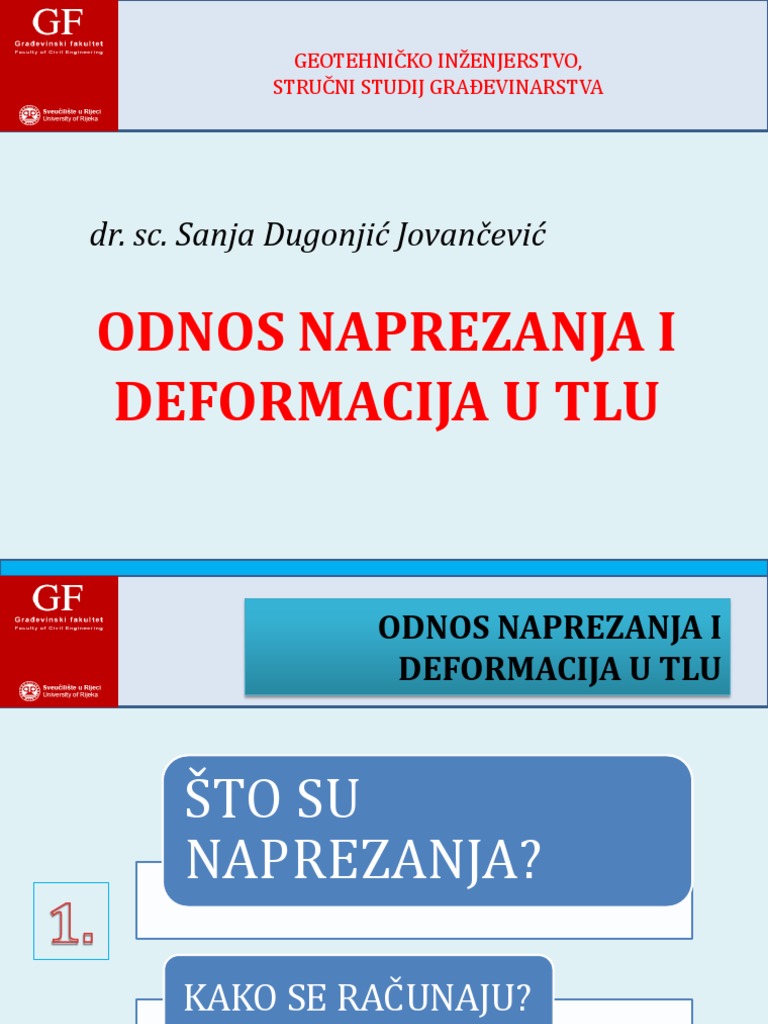 3 Odnos Naprezanja I Deformacija U Tlu | PDF