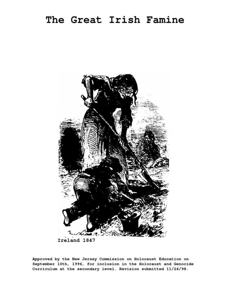 The Irish Famine | PDF | Great Famine (Ireland) | Ireland