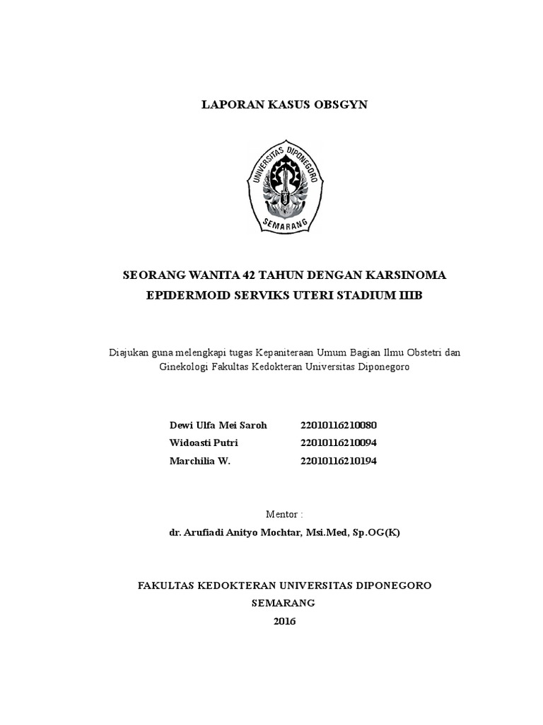 Laporan Kasus Obsgyn | PDF