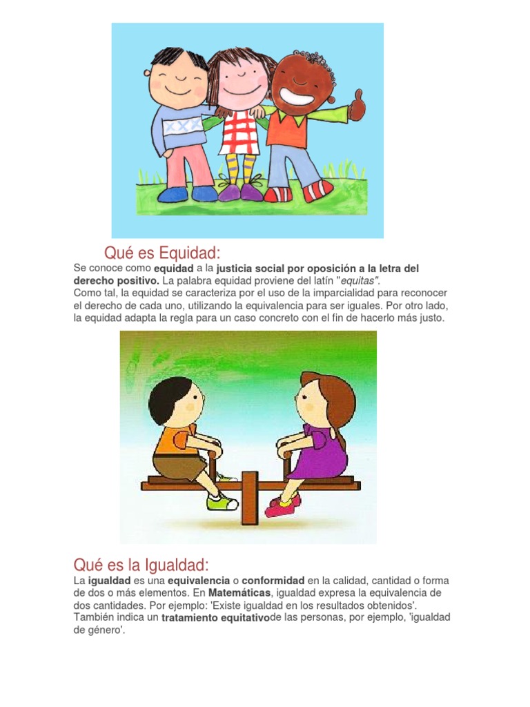 Qué Es Equidad | PDF
