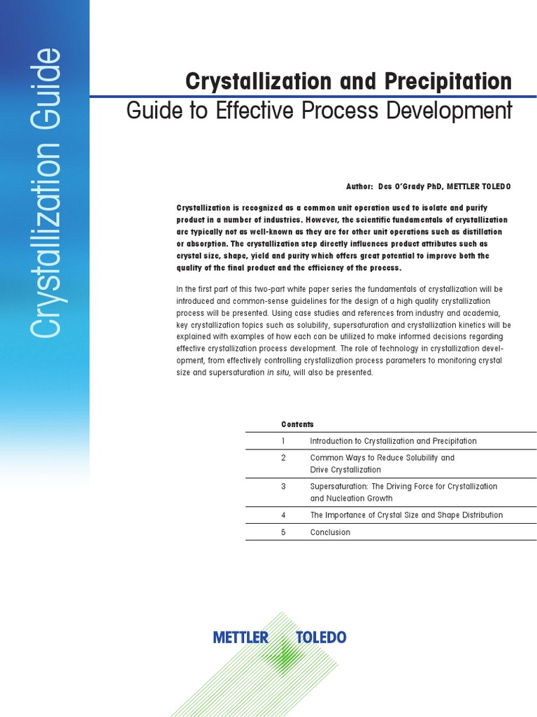 CrystalProcessDev A4 PDF | PDF | Crystallization | Nucleation