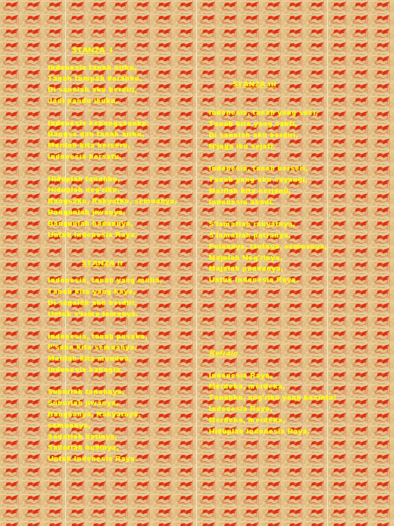 Lirik Lagu Indonesia Raya | PDF