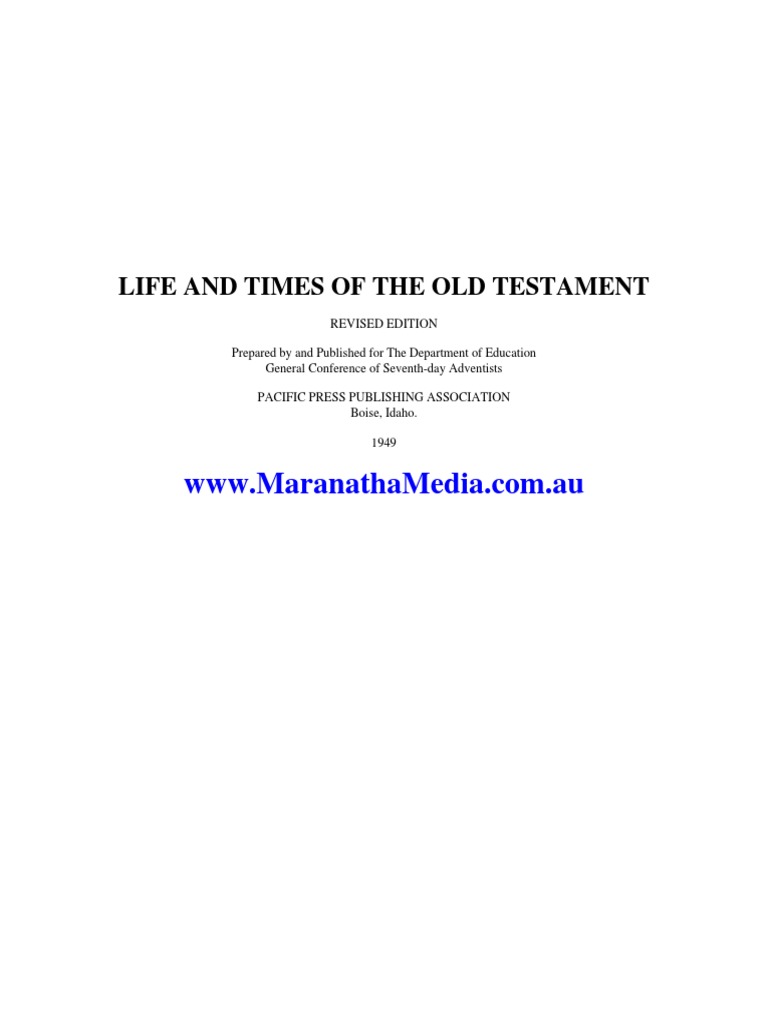 The Life and Times of The Old Testament | PDF | Genesis Creation ...