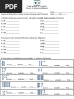 Prueba Numeros Ordinales | PDF