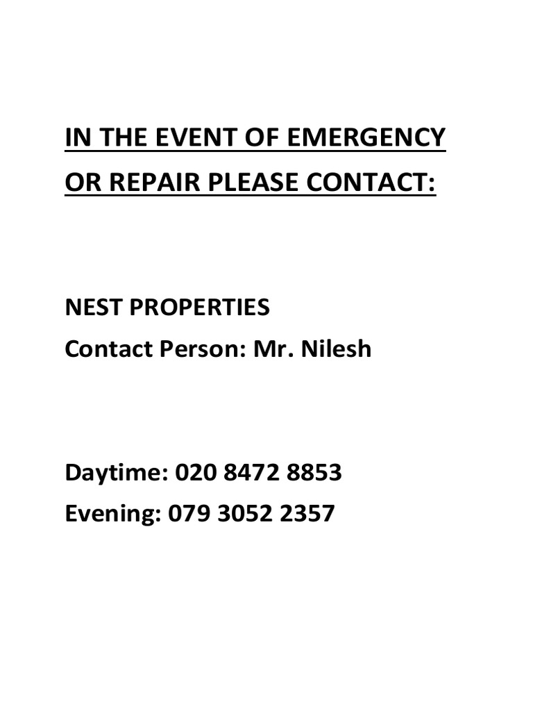 In Event of Emergency | PDF