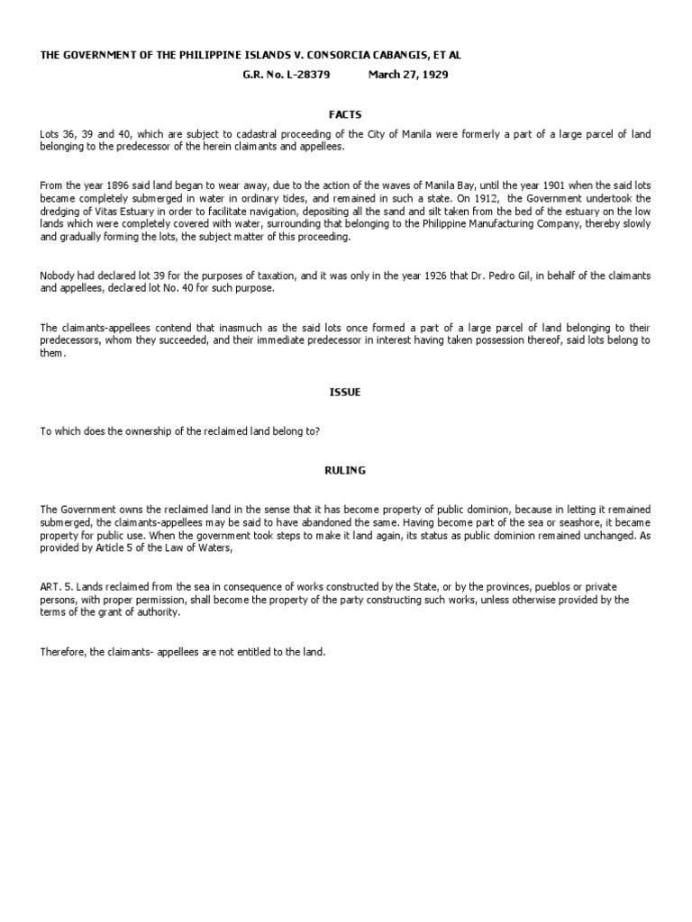 Property Case Digest Set 2 | PDF | Property | Judgment (Law)