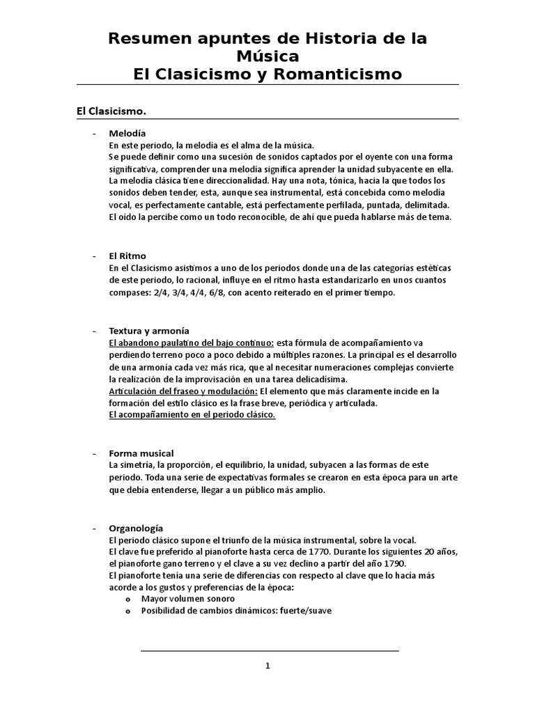 El Clasicismo | PDF | Wolfgang Amadeus Mozart | Ópera