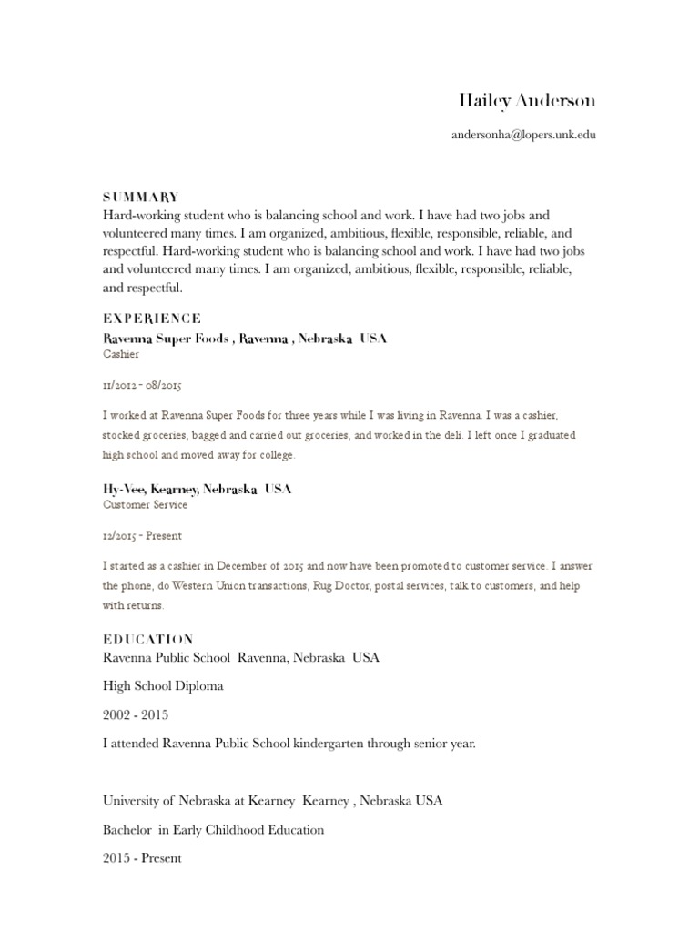 Final Resume 2 | PDF