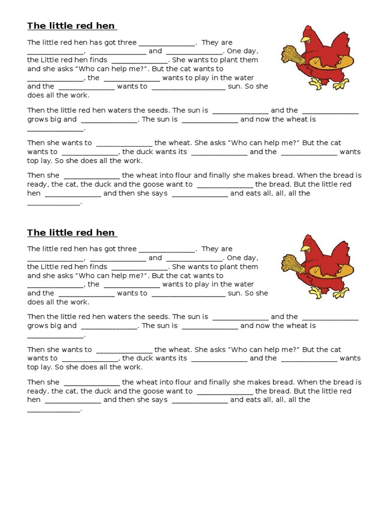 The Little Red Hen | PDF