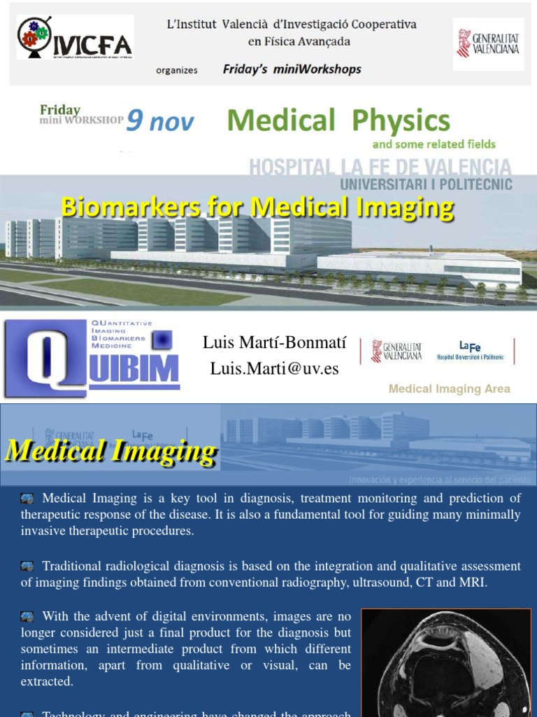 Biomarkers for Medical Imaging: Understanding the Development and ...