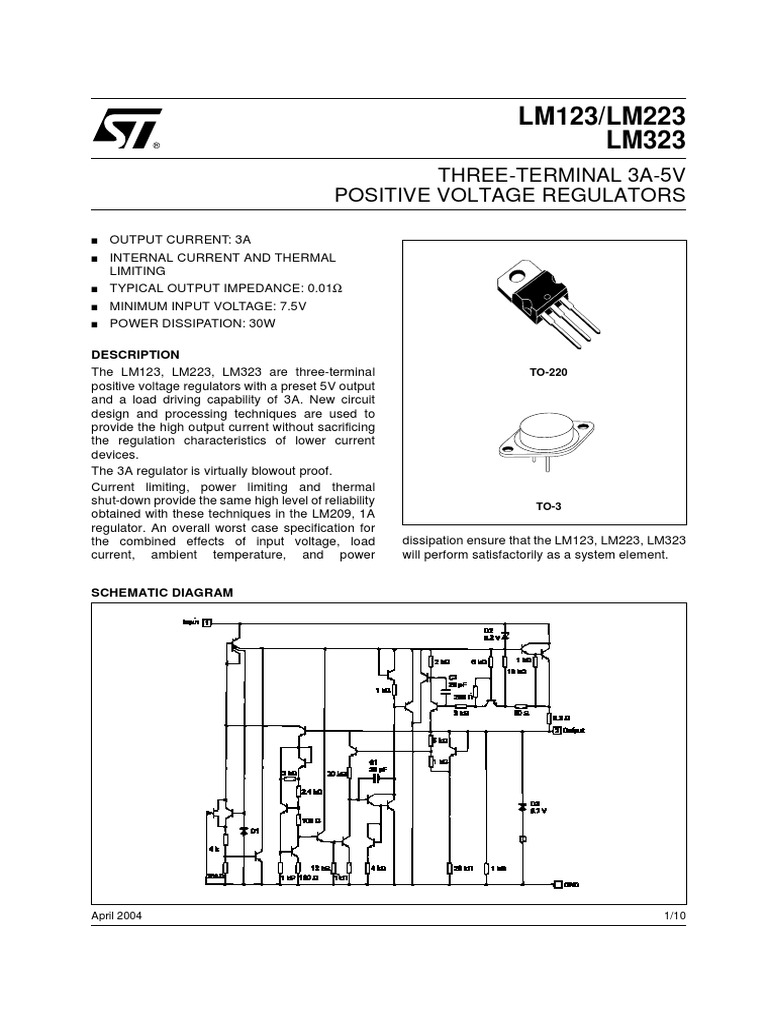 lm323 PDF | PDF | Computer Engineering | Electronic Engineering