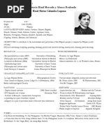 Jose Rizal Resume | PDF | Philippines | Languages