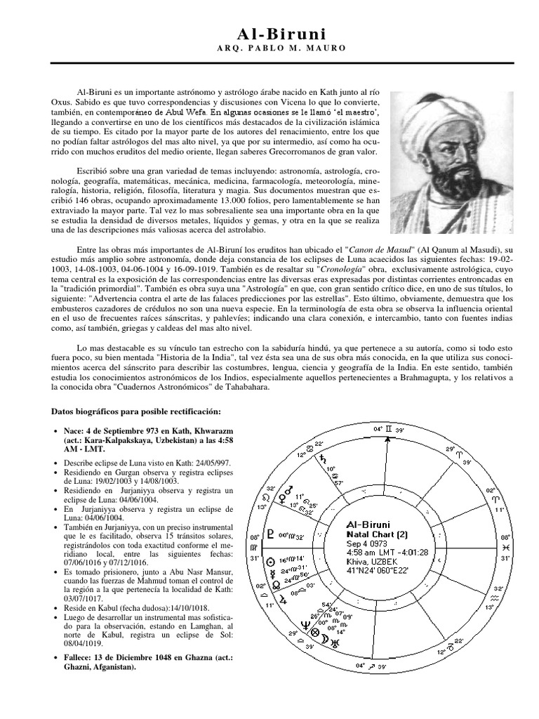 Al Biruni | PDF | Science | Ciencia (general)