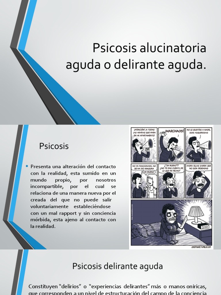 Psicosis Alucinatoria Aguda: Definición y Tratamiento | PDF | Psicosis ...