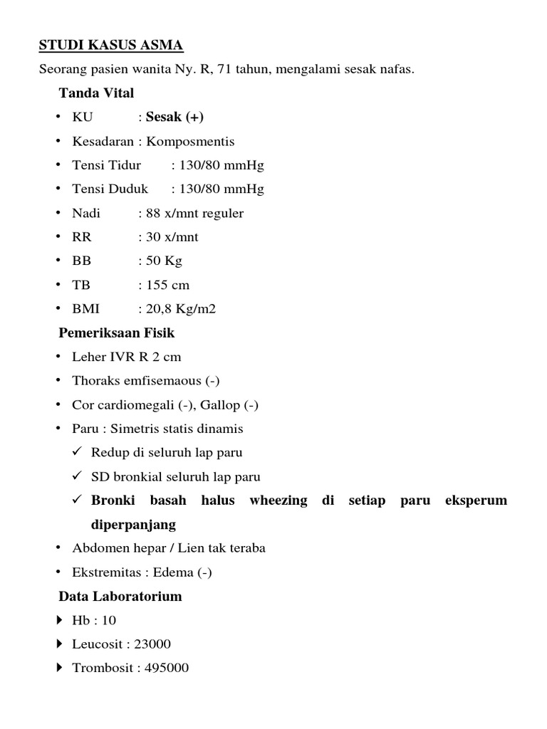 Studi Kasus Asma | PDF