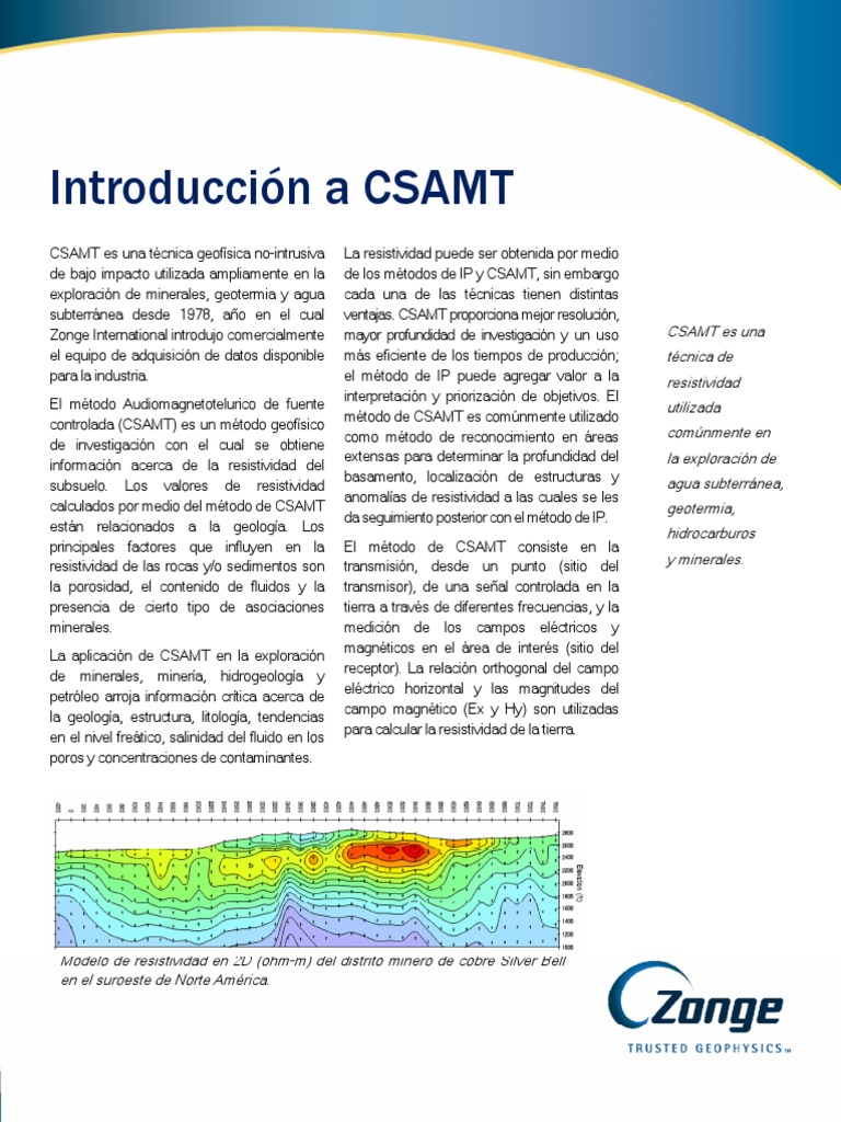Intro CSAMT 2015 Espanol v2 | PDF | Transmisor | Aluminio