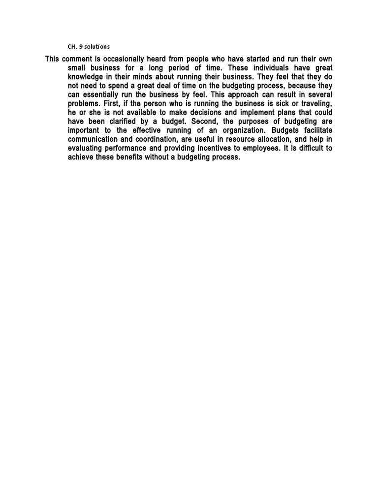 Hilton CH 9 Select Solutions | PDF | Retained Earnings | Expense