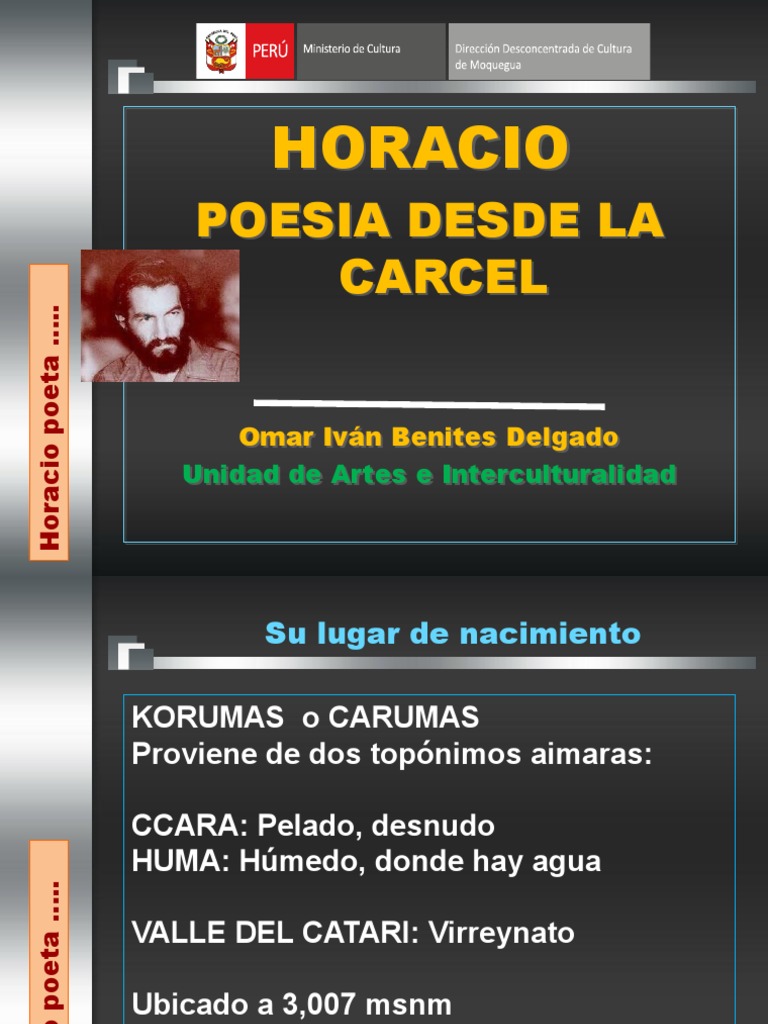 Horacio Poesia Desde La Carcel | PDF | Poesía