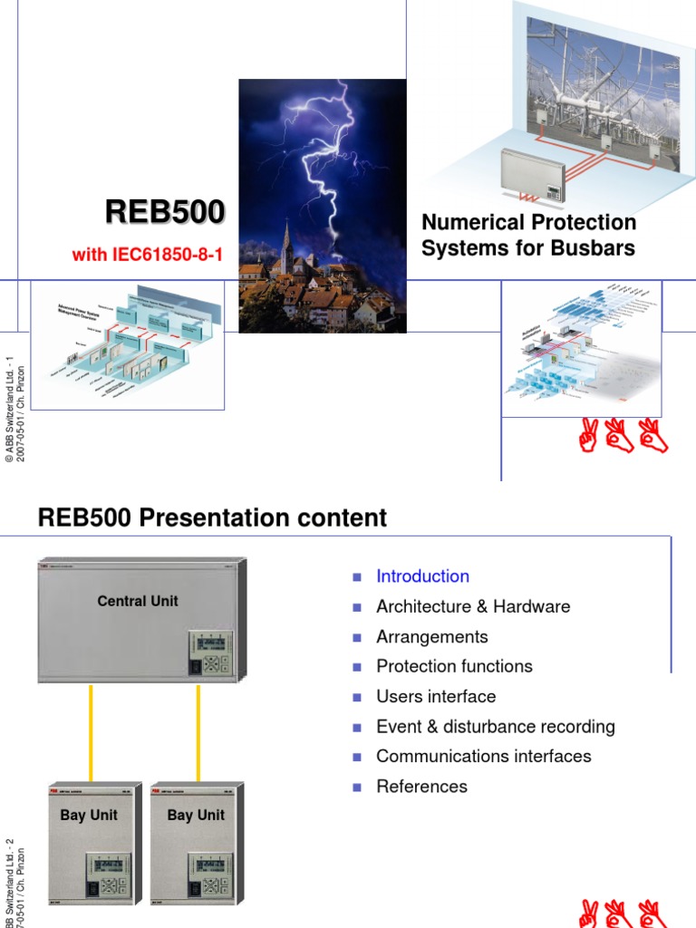 AUGUST2007 REB500 L | PDF | Electrical Substation | Reliability Engineering