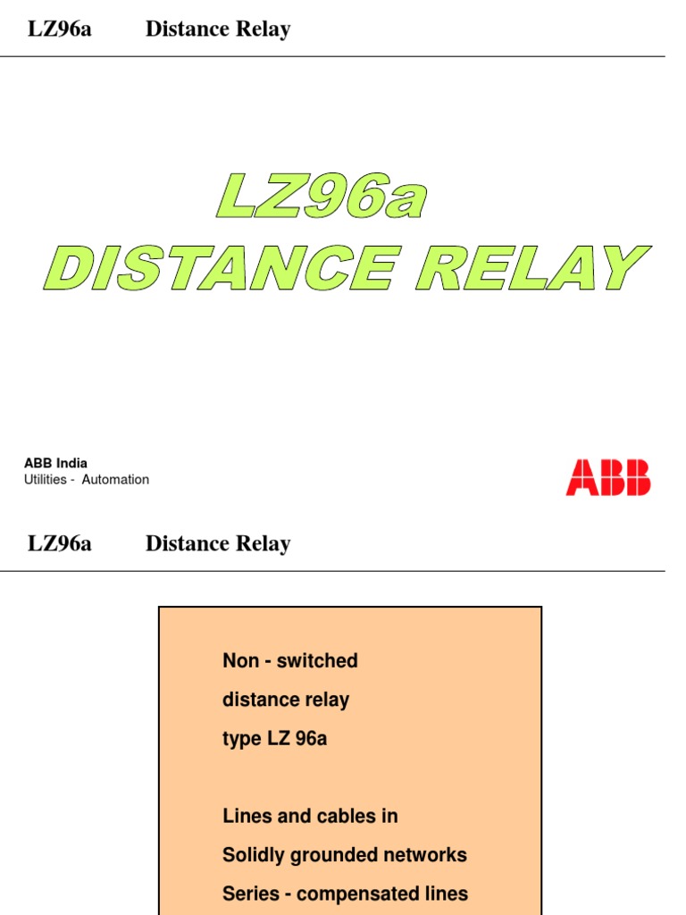 LZ96a Dist - Relay1 | PDF | Relay | Automation