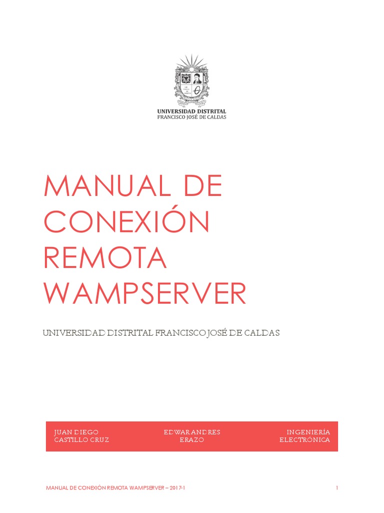 Manual de Conexión Wampserver | PDF | Servidor (Computación) | Dirección IP