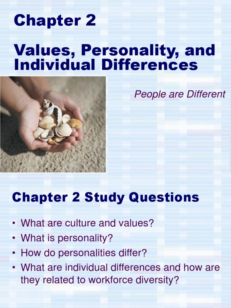 Values, Personality, and Individual Differences: People Are Different ...