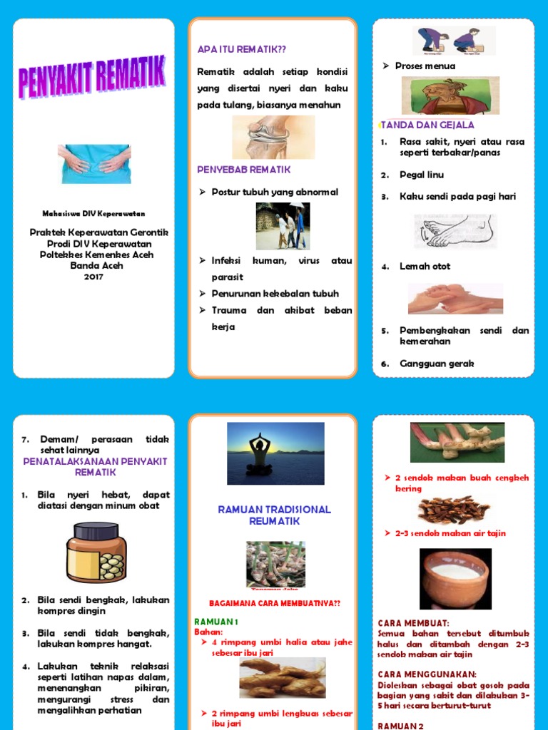 Contoh Leaflet Rematik | PDF