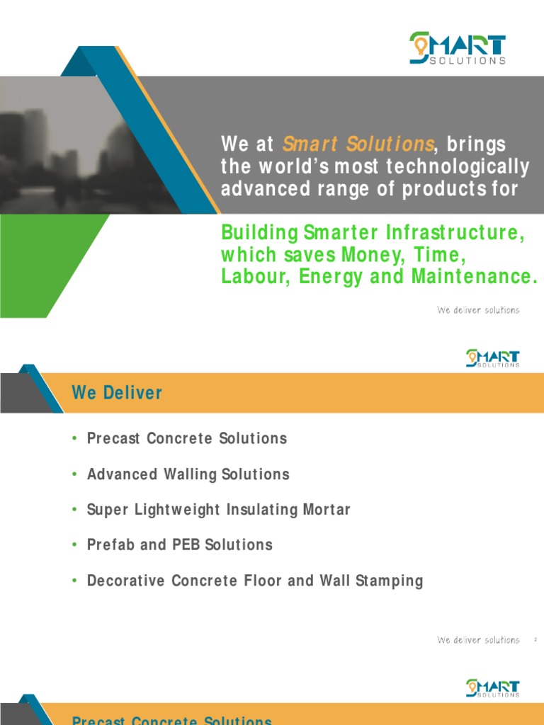 Smart Solutions Vapi Pdf Wall Concrete