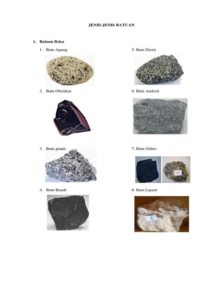 JENIS-jenis Batuan | PDF