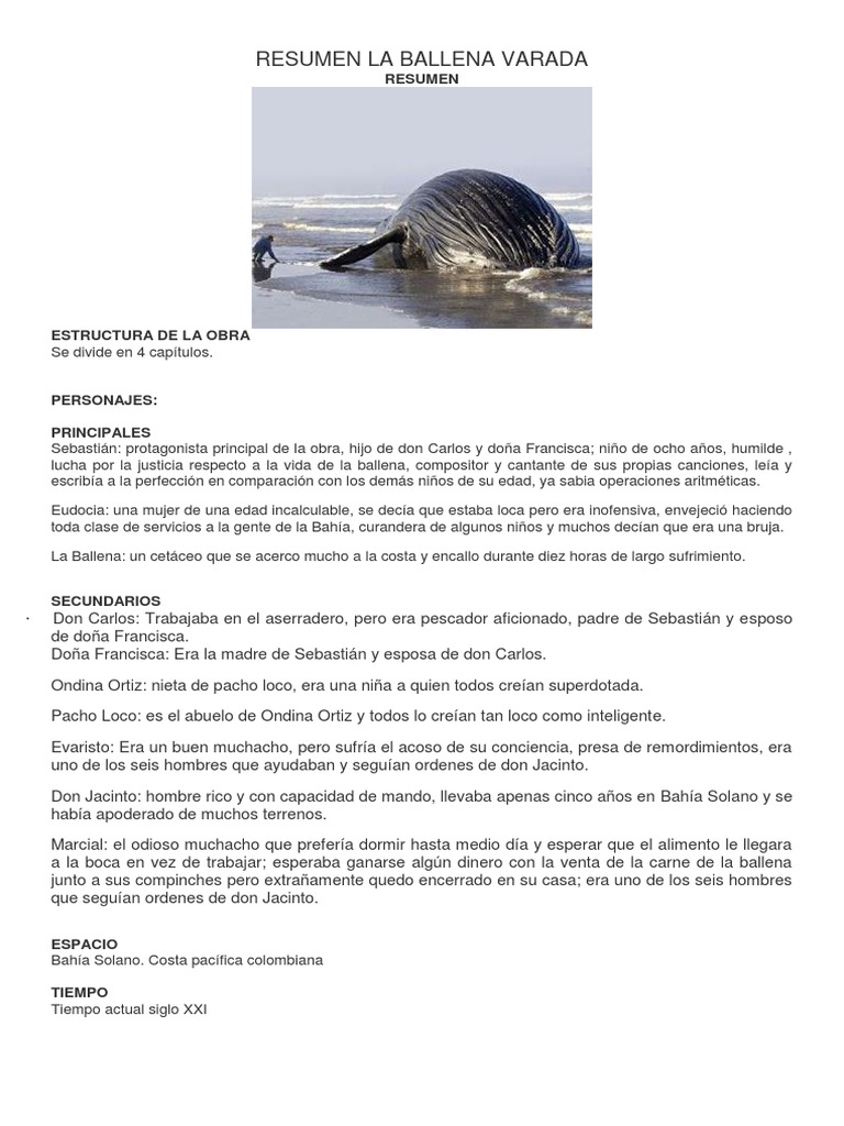 Resumen La Ballena Varada | PDF