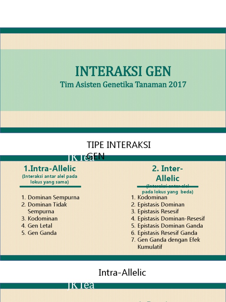 Interaksi Gen | PDF
