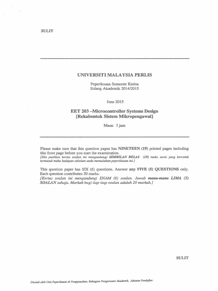 EET 203 - Microcontroller Systems Design | PDF | Telecommunications | Electronic Engineering