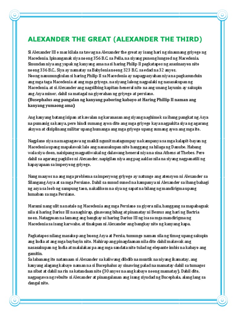 Alexander The Great | PDF