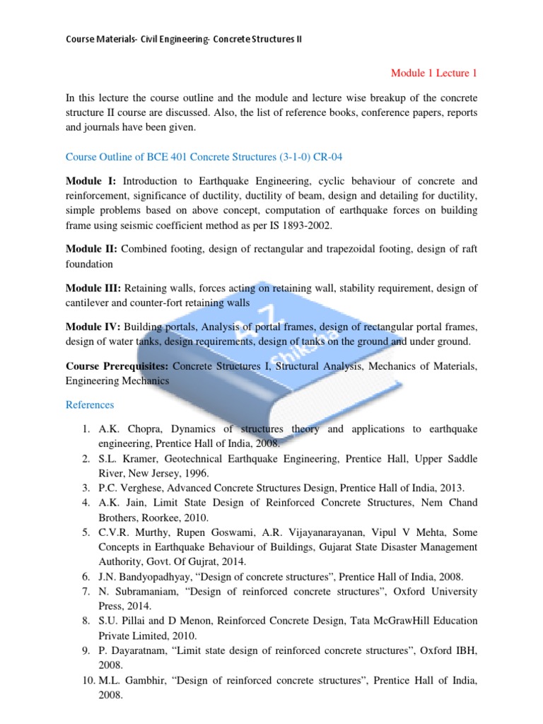 Concrete Structures II | PDF | Earthquakes | Plate Tectonics