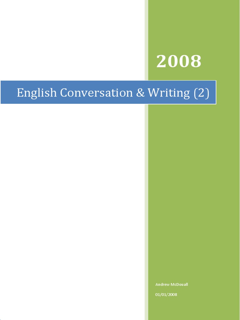 English Conversation and Writing Book 2 | PDF | Learning Styles ...