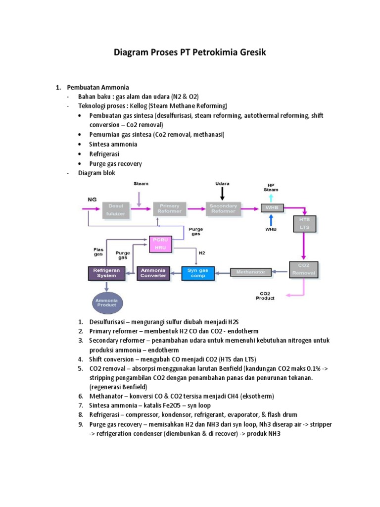 Diagram Proses PT Petrokimia Gresik | PDF
