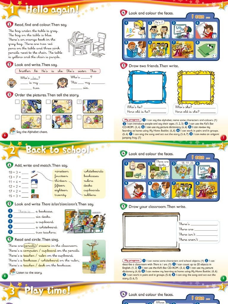 1kid S Box 2 My Home Booklet | PDF