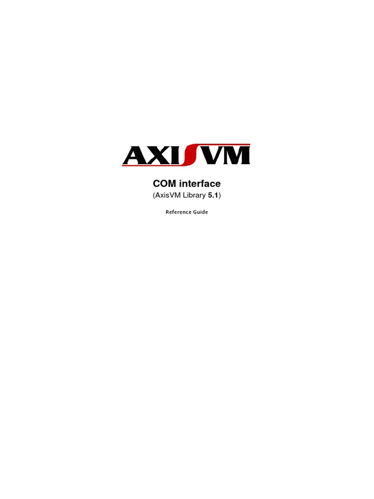 Axisvm Com 5 1 | PDF | Component Object Model | Parameter (Computer ...