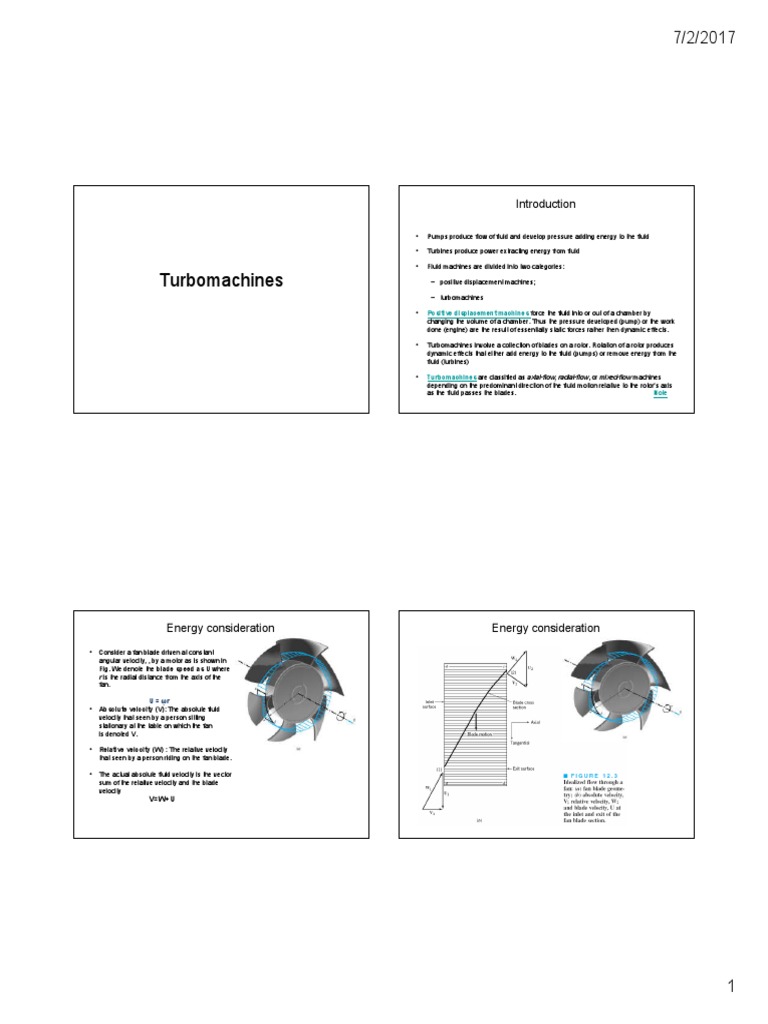 CH 12 Turbomachines (Compatibility Mode) | PDF | Turbomachinery | Turbine