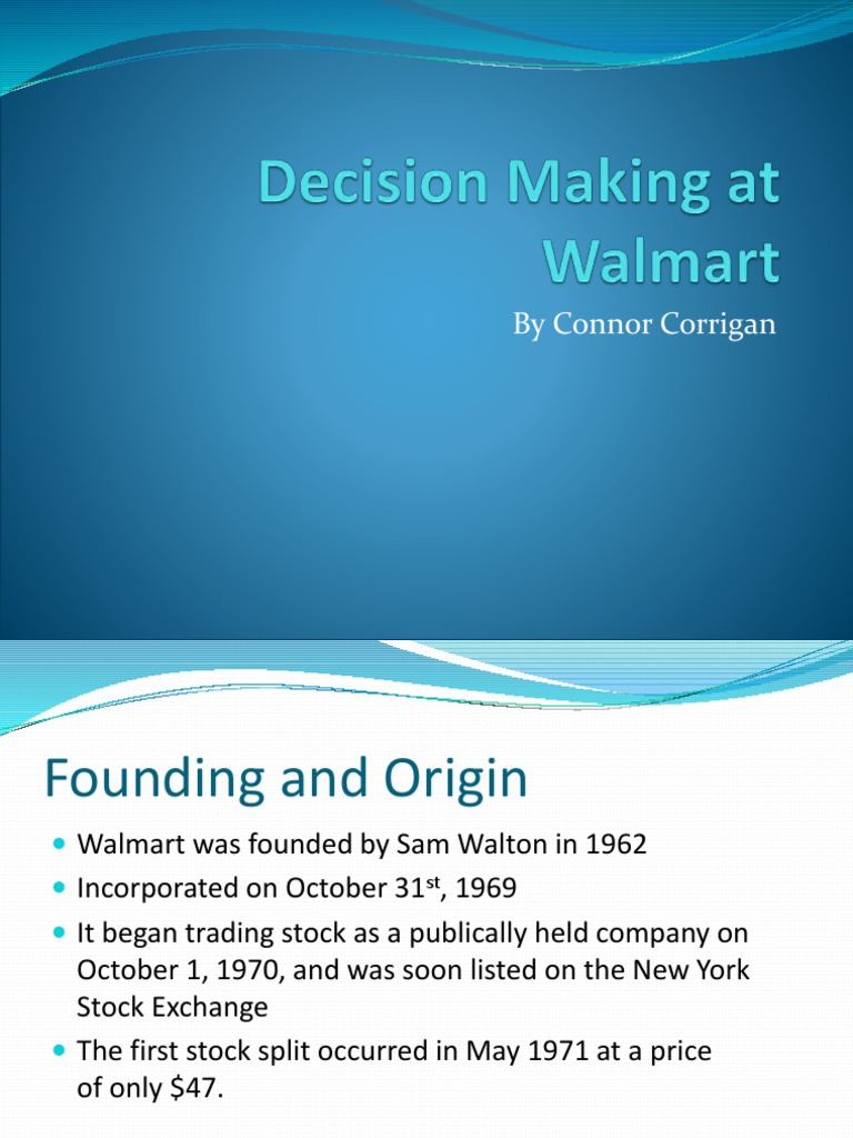 By Connor Corrigan | PDF | Walmart | Operations Management
