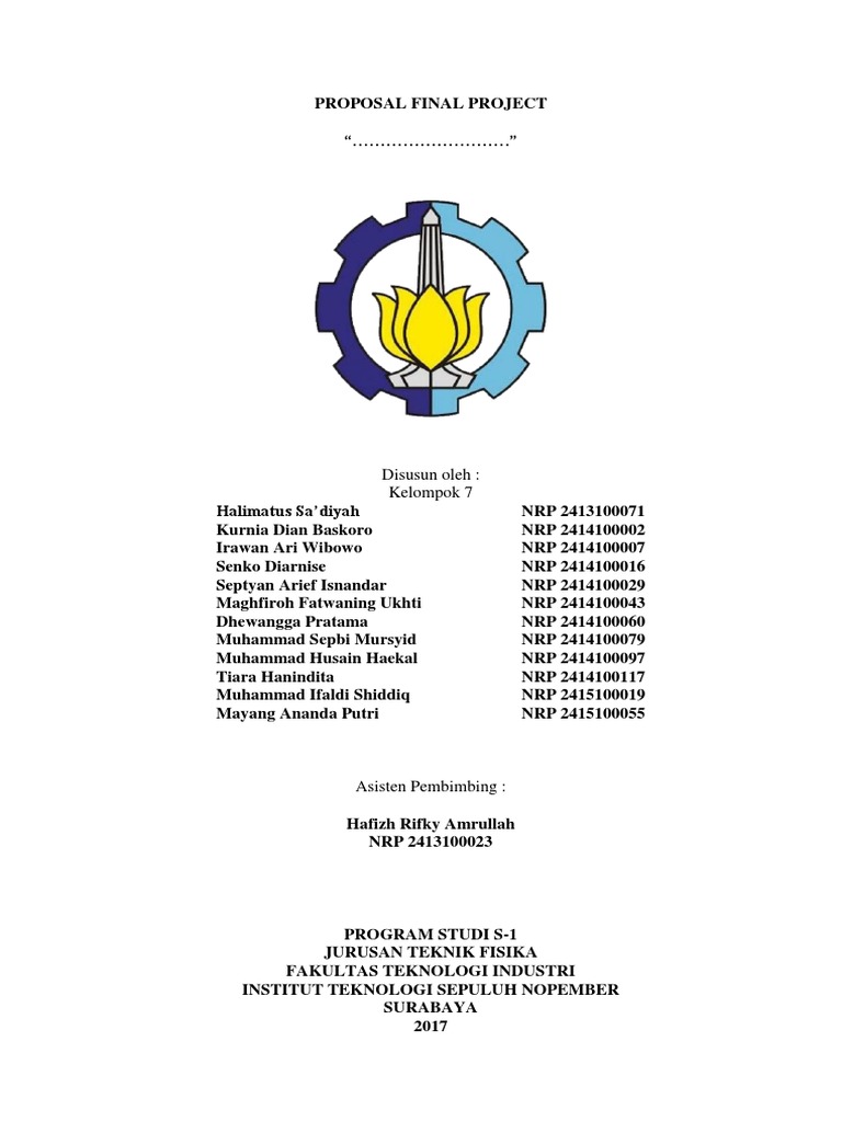 Proposal Final Project | PDF