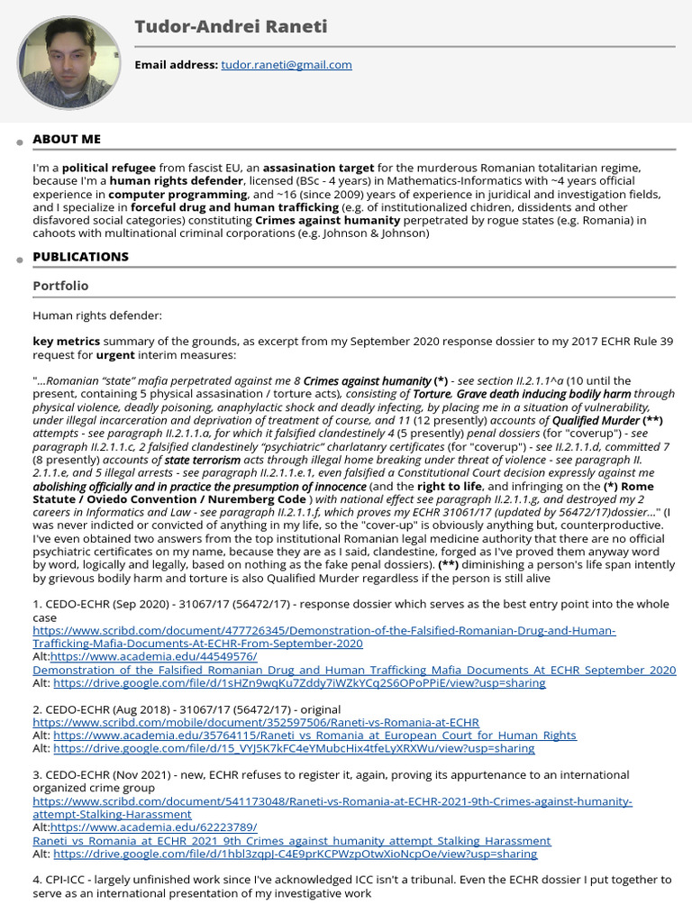 Curriculum Vitae Europass Raneti Tudor Andrei | PDF | Computer Science | Programming Language