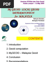 EGM96 and EGM2008 Geoid Models Overview | PDF | Geodesy | Geophysics