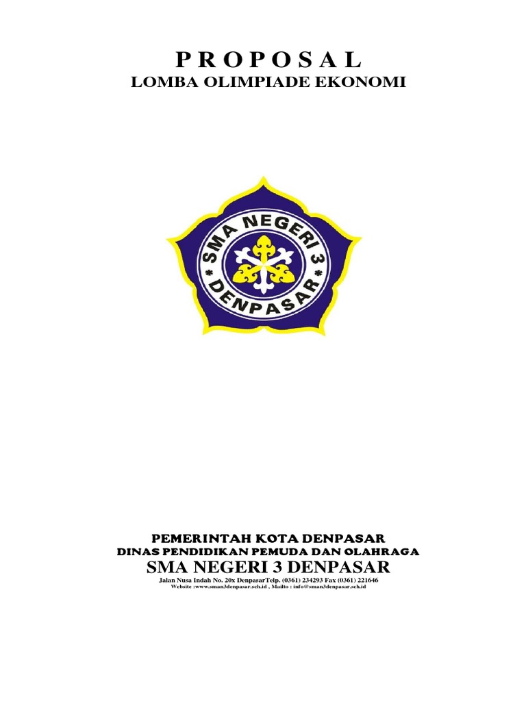 Proposal Lomba Olimpiade Ekonomi | PDF