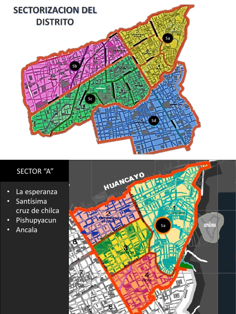 Sectorización y Vías del Distrito Chilca | PDF | Transporte de tierra ...