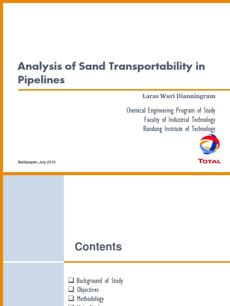 Sand Transportability in Bekapai Pipelines | PDF | Fluid Dynamics ...